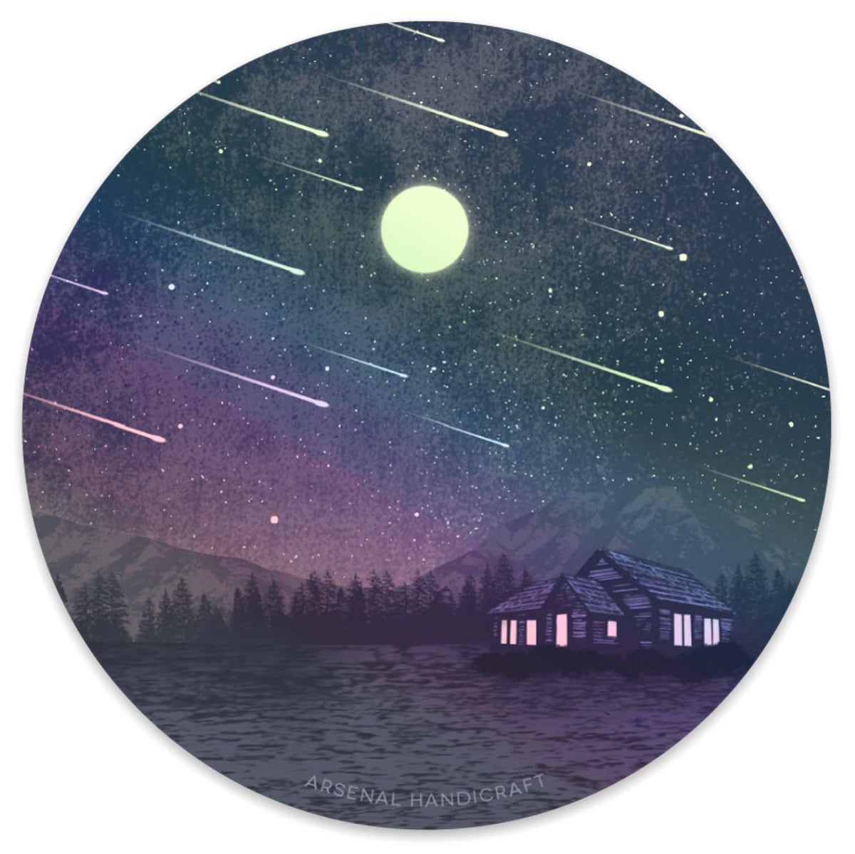 Holographic Shooting Stars Vinyl Sticker – Arsenal Handicraft