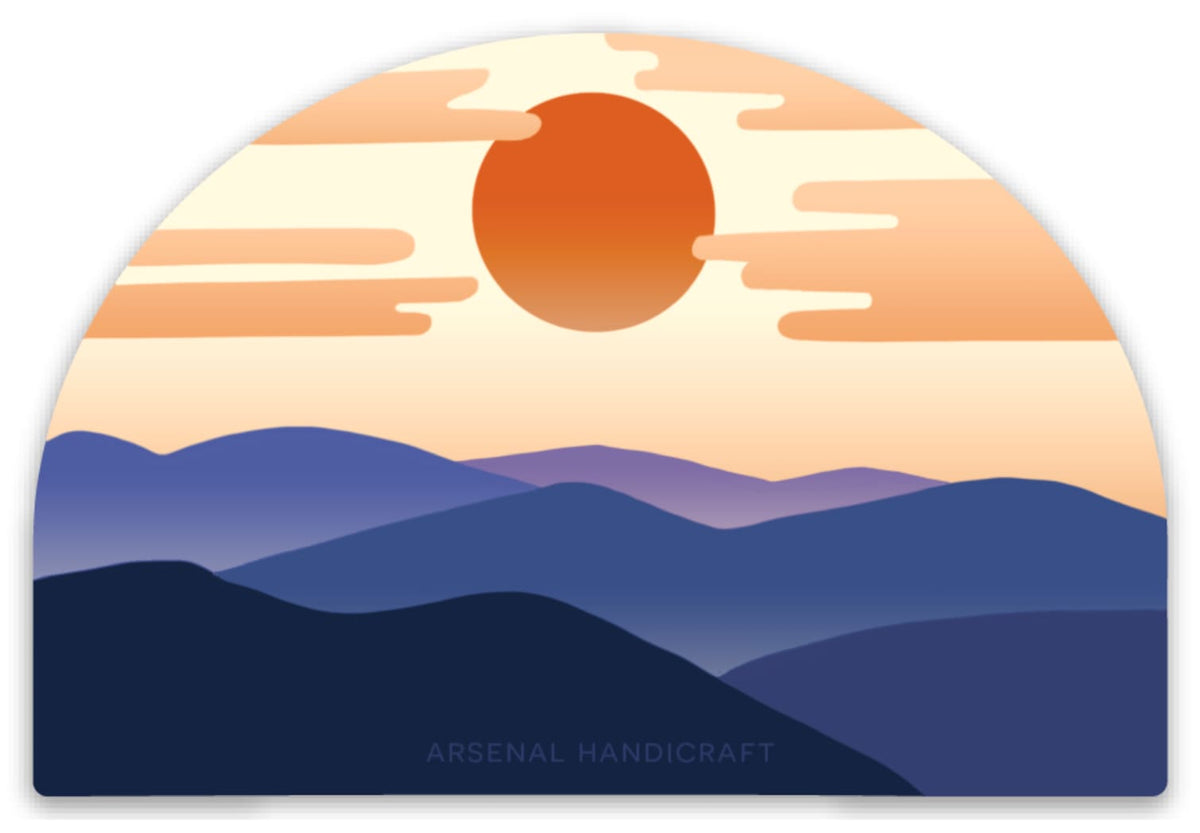 Sunrise or Sunset Vinyl Sticker – Arsenal Handicraft